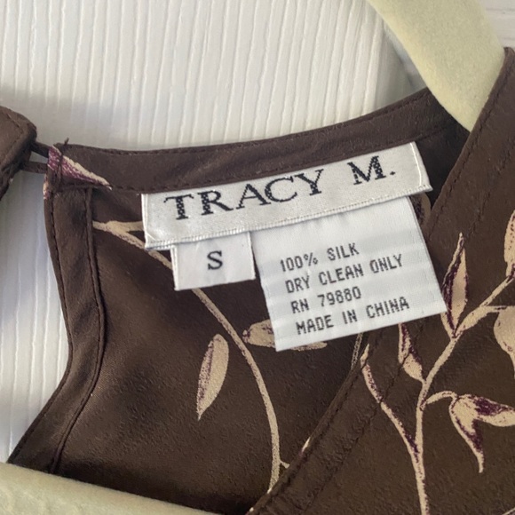 Tracy M | Dresses | Tracy M Brown Floral Maxi Dress | Poshmark